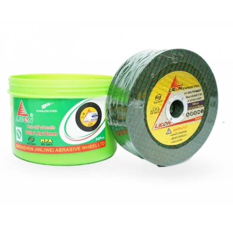 Licon Cutting Disc Green 4"x1.2mm – High-Speed Metal Cutting Disc (Box ...