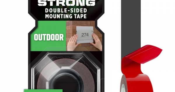 3M Scotch Outdoor Double-Sided Mounting Tape 19mm x 1.5m – Strong ...