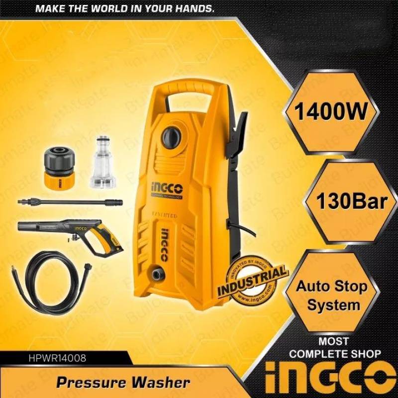 INGCO 1400W High Pressure Washer HPWR14008 – Powerful & Efficient ...